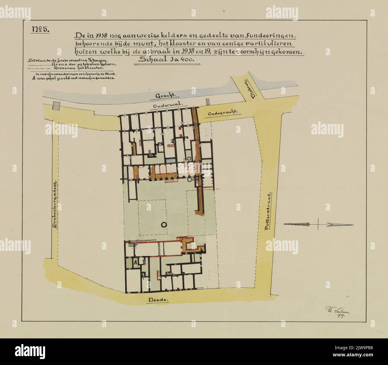 The cellars and part of Fundeeringen present in 1918./heard at the Mint ...