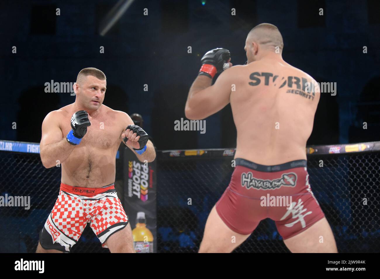 Vlado Neferanovic fights against Mladen Kujundzic during Fight Nation ...