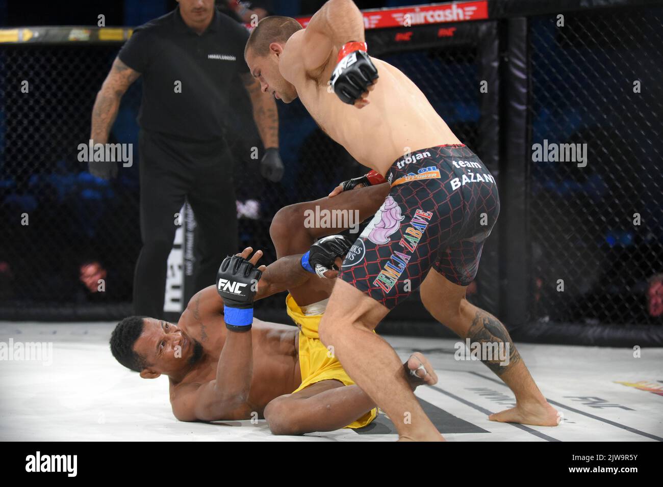 Daniel Bazant fights against Iuri Alcantara during Fight Nation ...