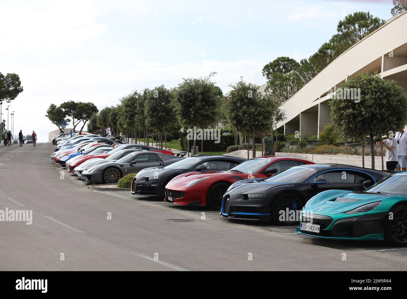 Supercars and Hypercars as part of the “Supercar Owners Circle Croatia 2022” event after Zagreb ...