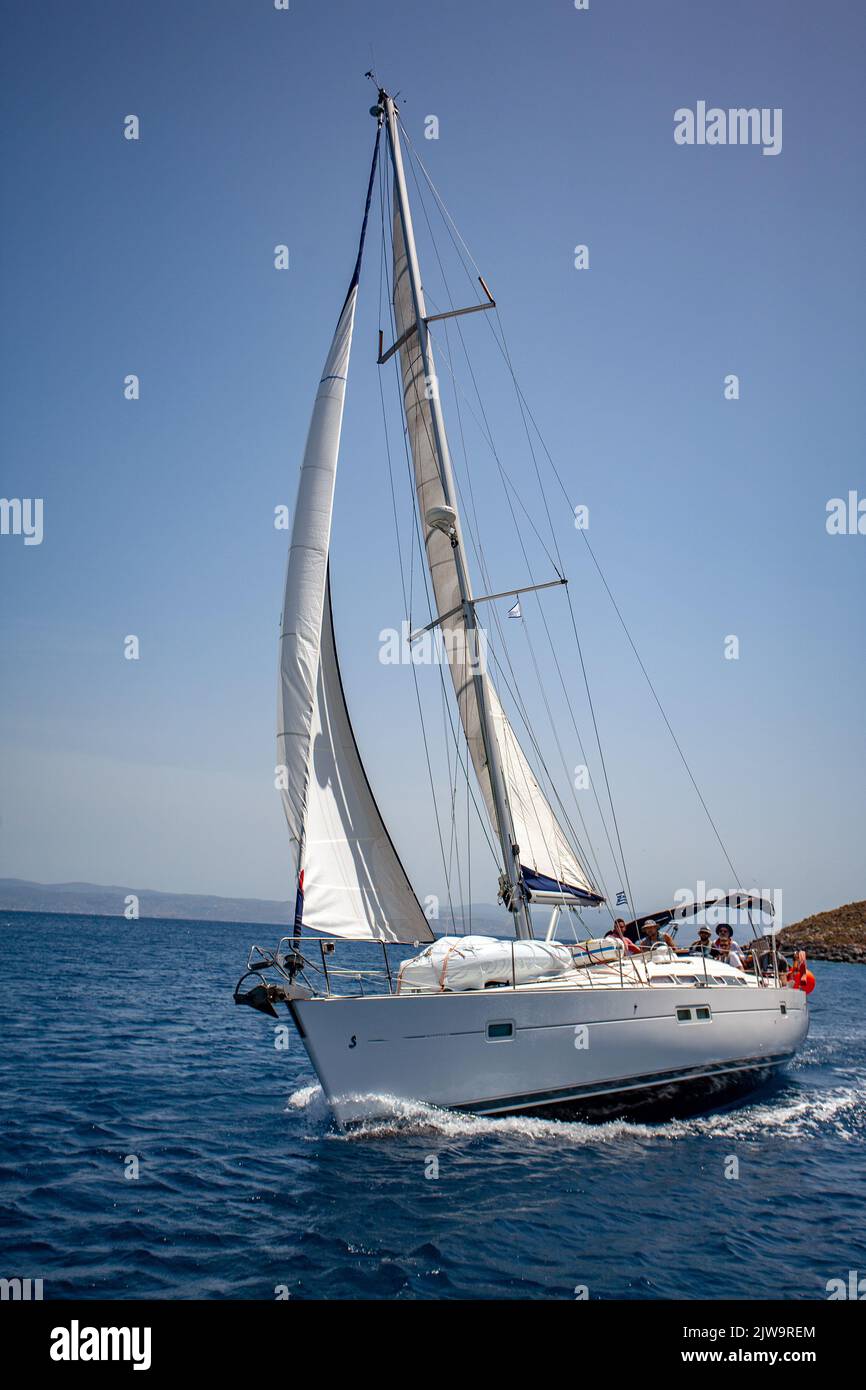 Sailing trip to the greek islands Stock Photo - Alamy