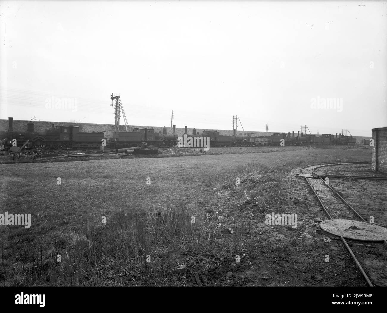 Image of a series for demolition aside steam locomotives from the N.S ...