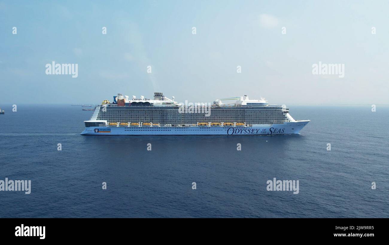 Mediterranean Sea - September 3, 2022: Royal Caribbean Odyssey of the ...