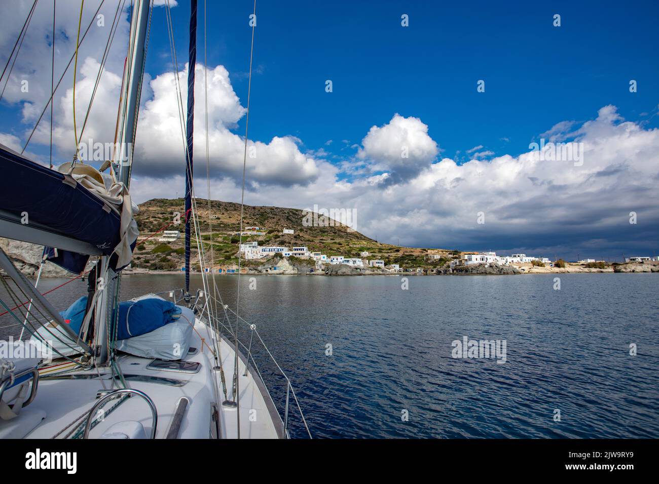 Sailing trip to the greek islands Stock Photo - Alamy