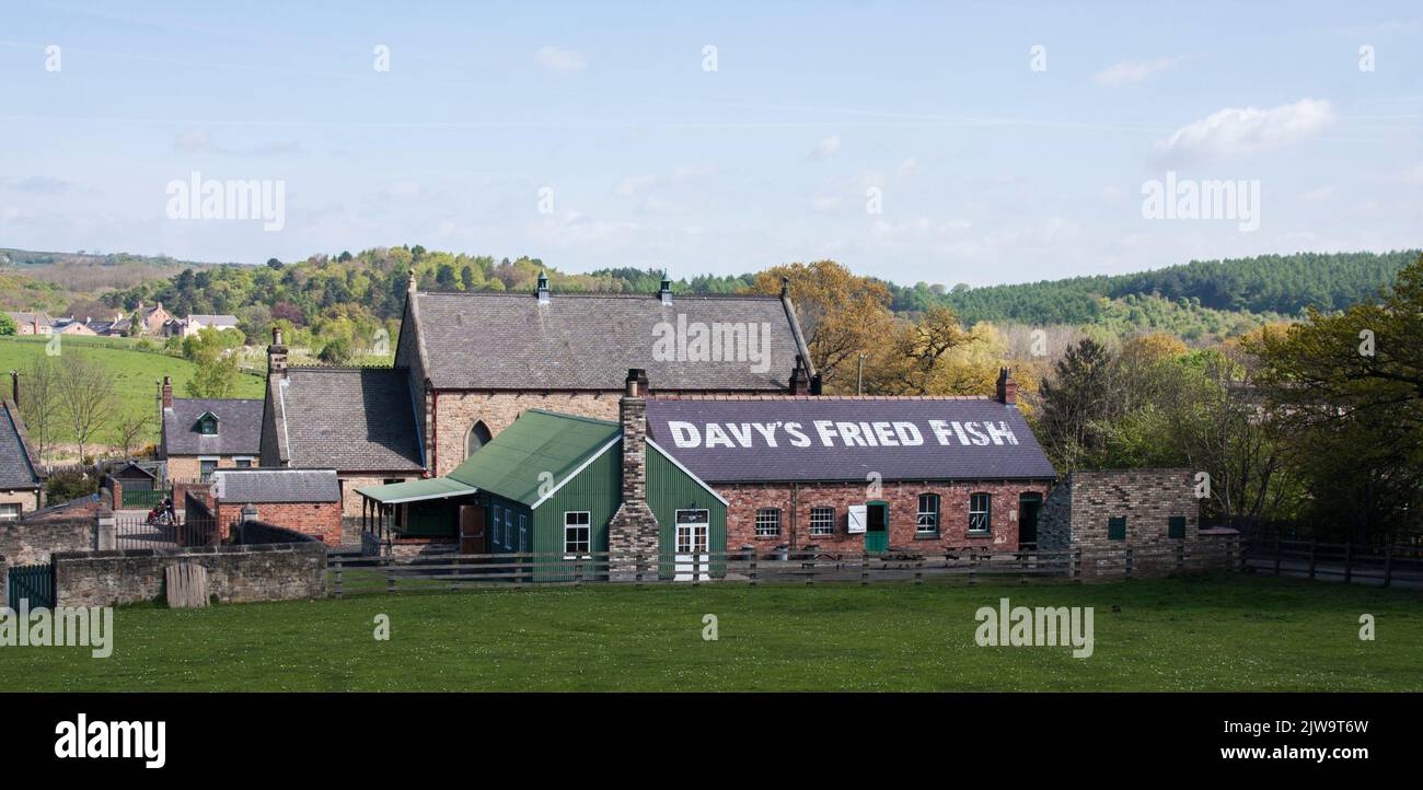 Davy's Fish shop at Beamish Museum,England,UK Stock Photo - Alamy