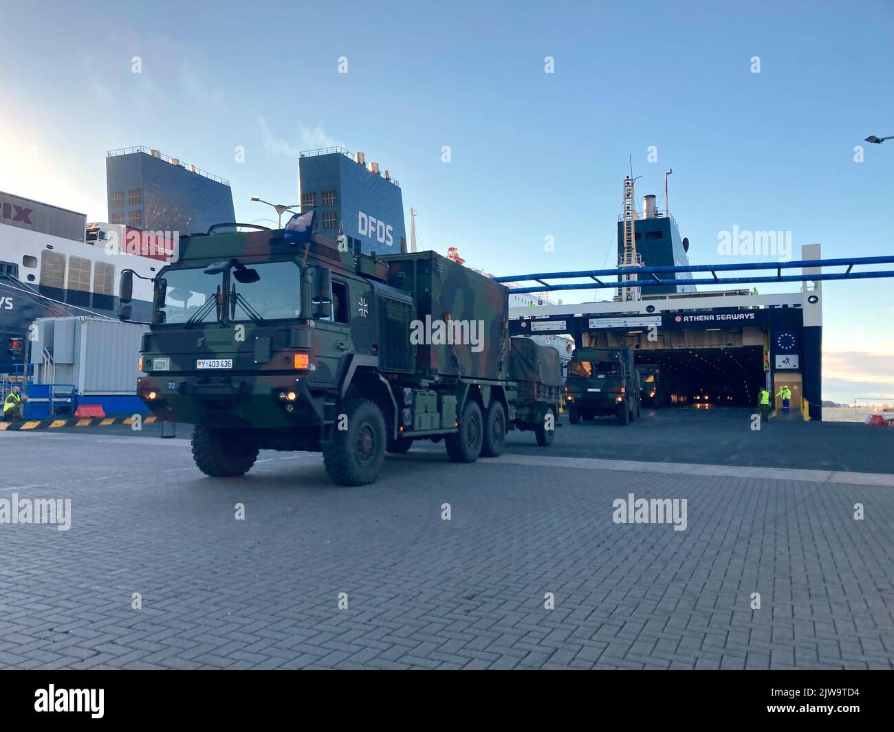 Klaipeda, Lithuania. 04th Sep, 2022. The first German soldiers for the ...