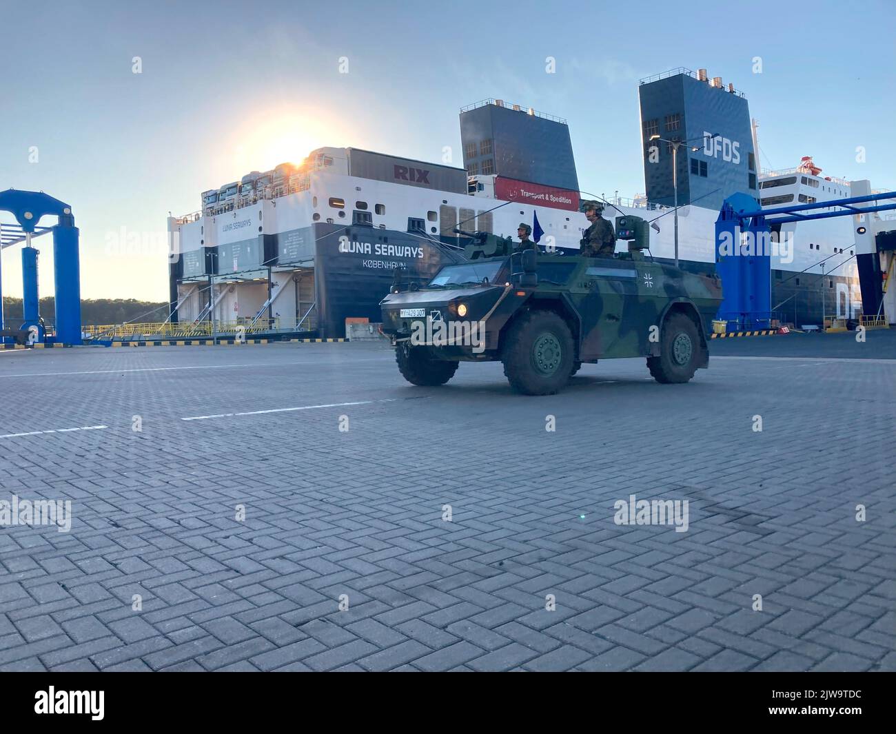 Klaipeda, Lithuania. 04th Sep, 2022. The first German soldiers for the ...