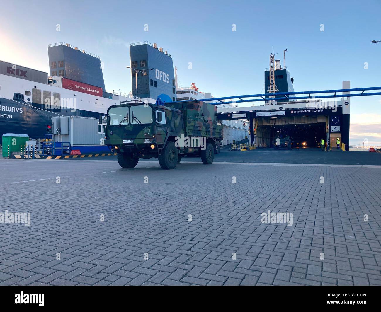 Klaipeda, Lithuania. 04th Sep, 2022. The first German soldiers for the ...