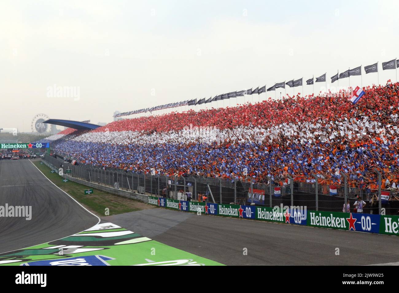 ZANDVOORT, Netherlands. , . in Zandvoort, the logest national flag by ...