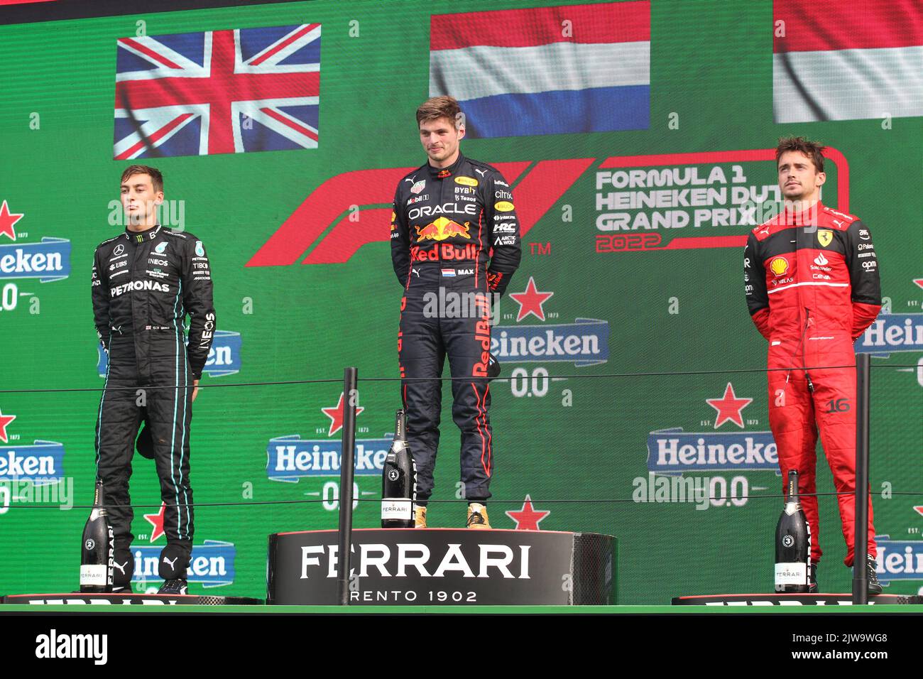 ZANDVOORT, Netherlands. , . in Zandvoort, PODIUM, race winner #1, Max ...
