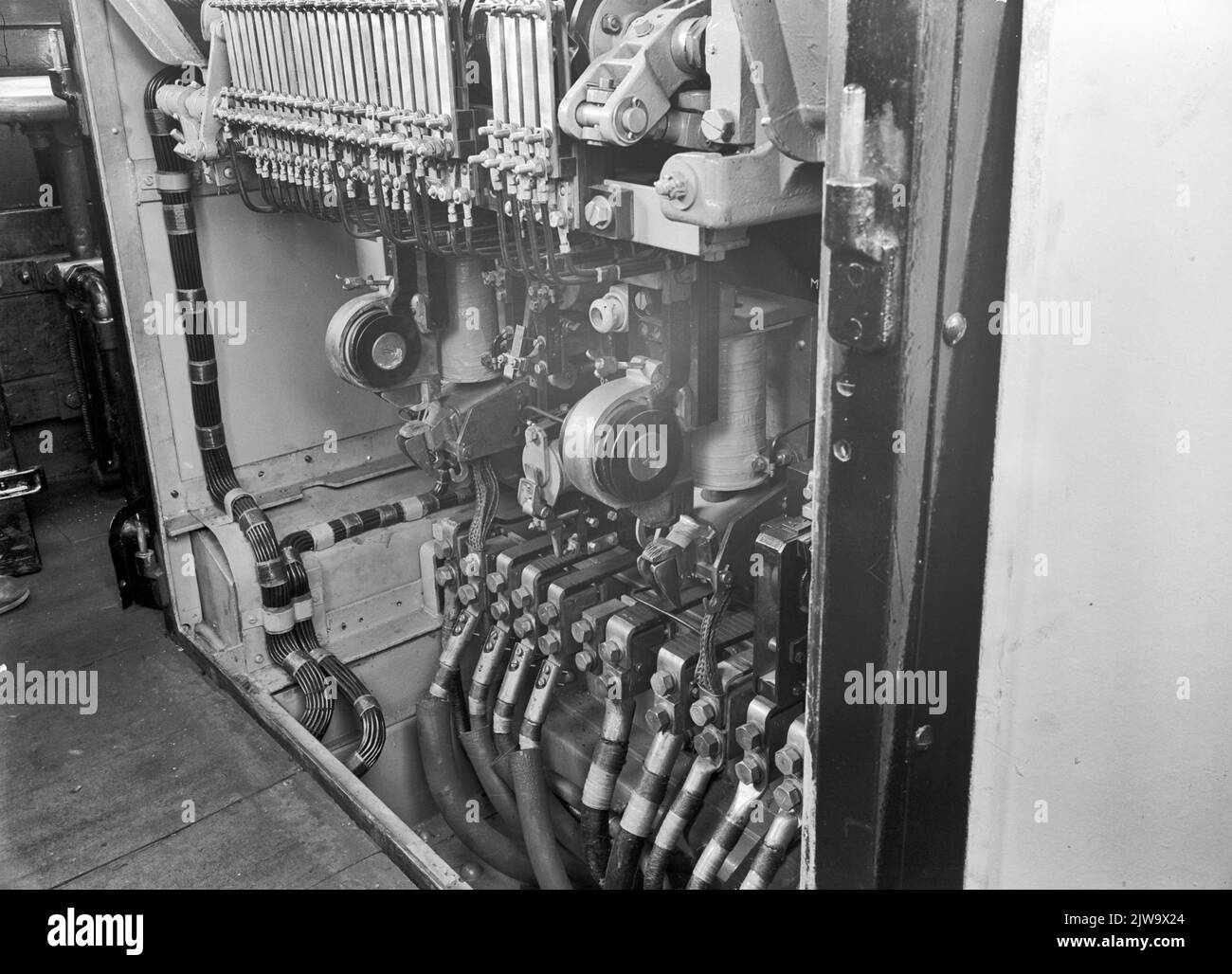 Image of the switch cabinet of the diesel-electric shunting locomotive ...