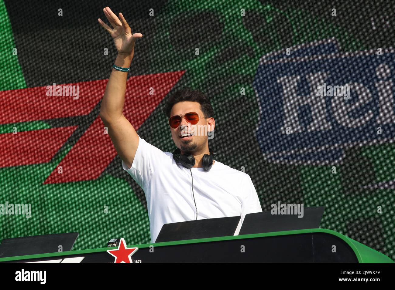 Dutch producer and dj afrojack performs live on stage hi-res stock ...