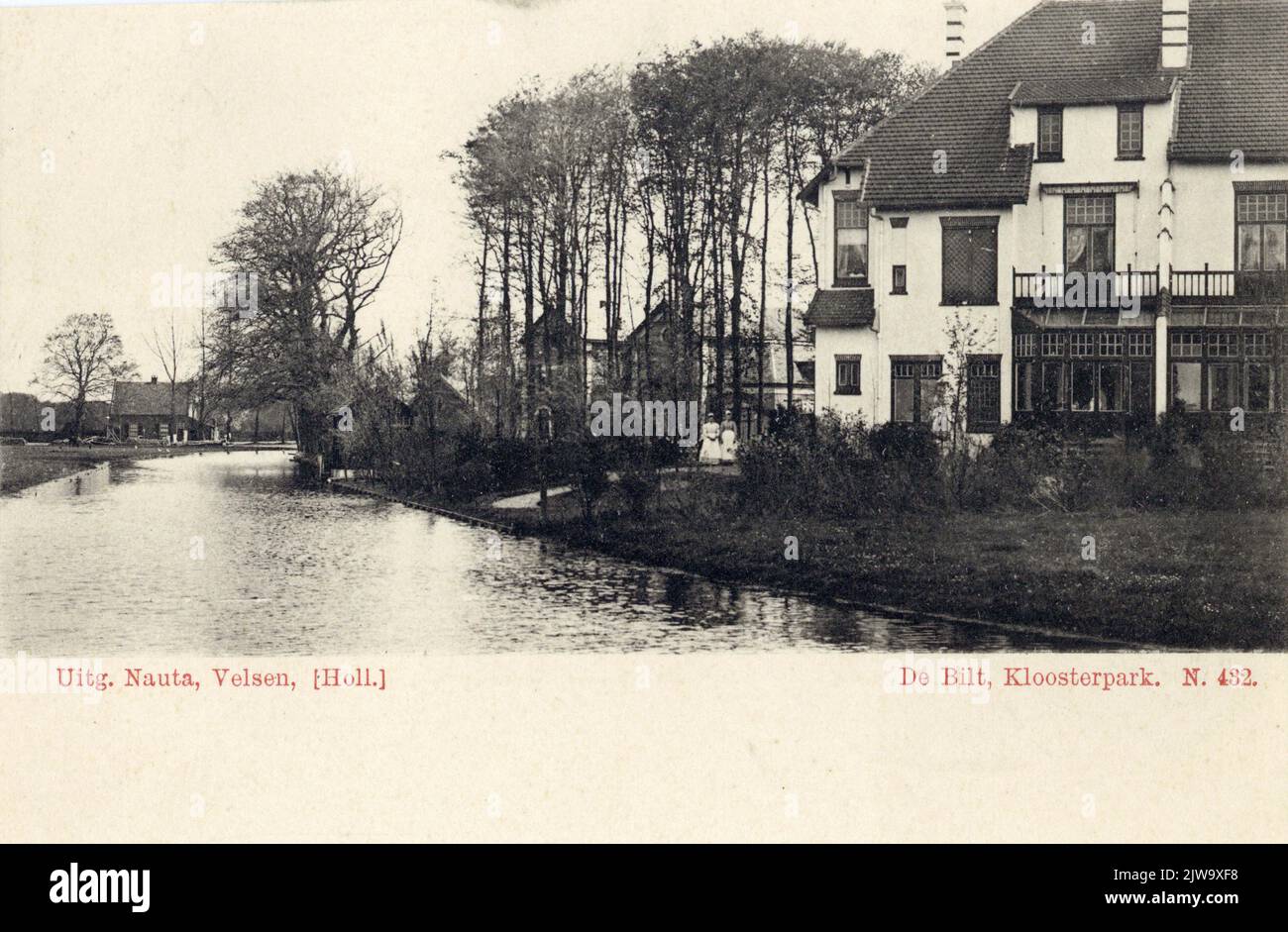 View of the Biltsche Grift in De Bilt from the west, with the rear of ...