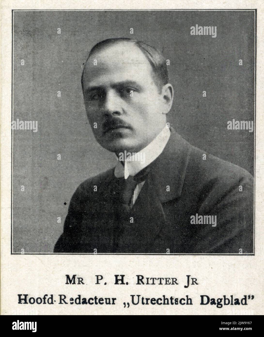Mr P. H. Ritter JR / Main editor "Utrechtsch Dagblad Stock Photo - Alamy