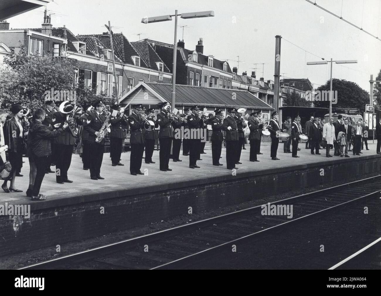 Image of the music corps of the Delft police music association ...