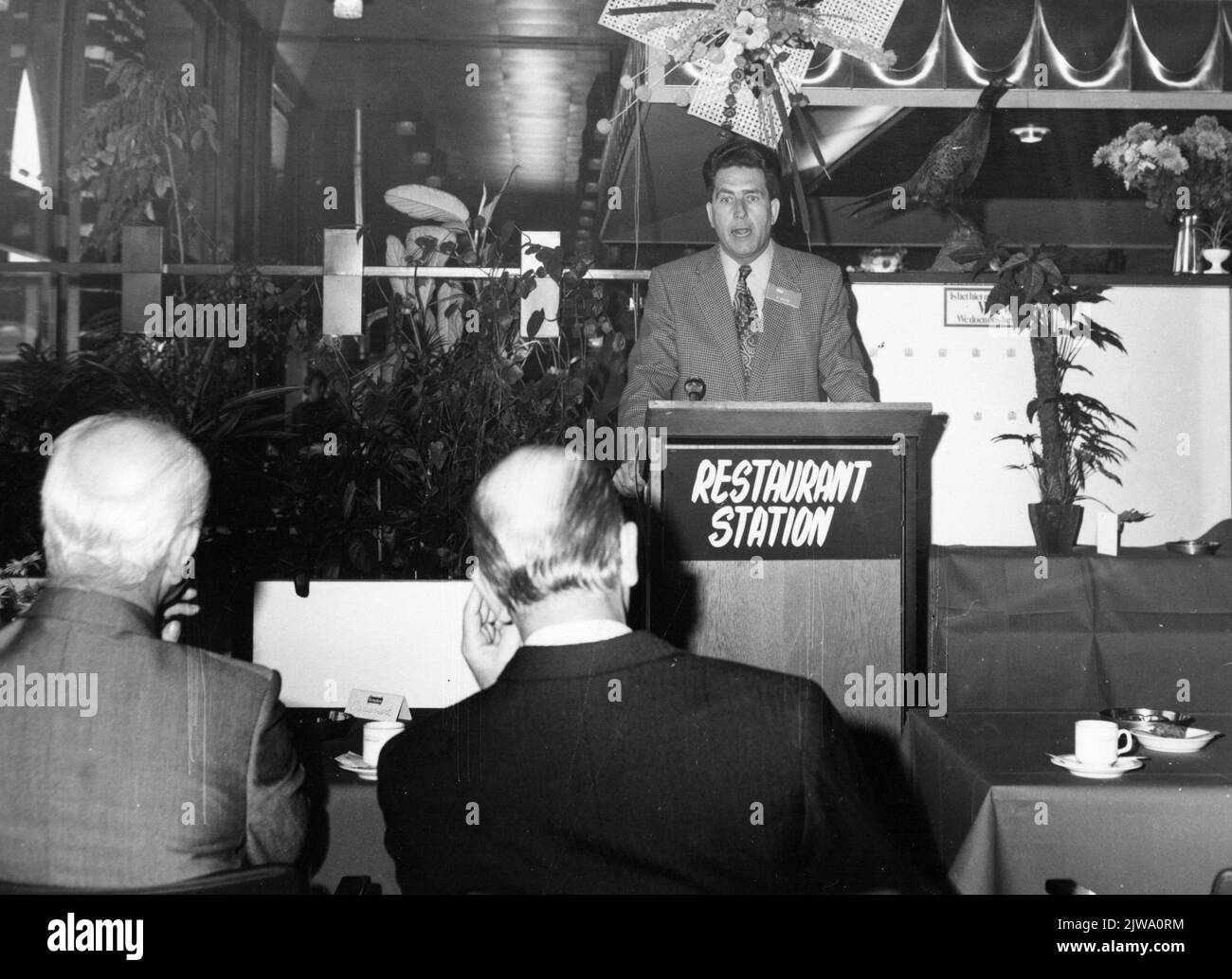 Image of the festive opening of the new hall of the N.S. station ...