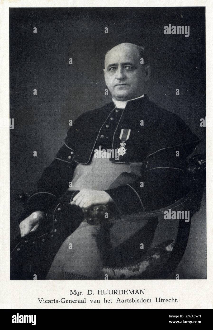 Mgr. D. Huurdeman / Vicar-General of the Archdiocese of Utrecht Stock ...