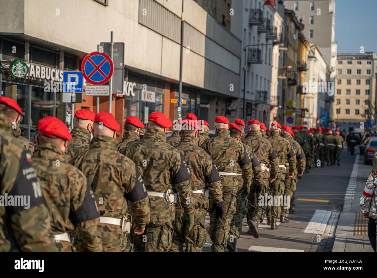 Warszawa, Poland. 11th Nov, 2021. The army walk along the Streets ...