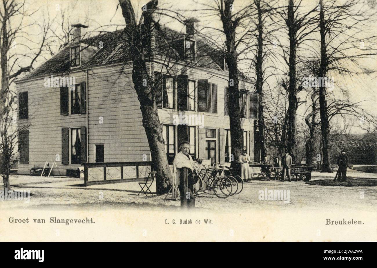 View of the left and front of the Snake Fight House at Breukelen from ...