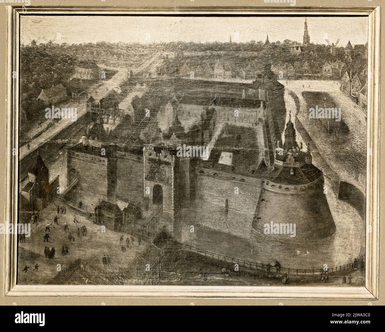 View of the Vredenburg Castle and surroundings in Utrecht, from the ...