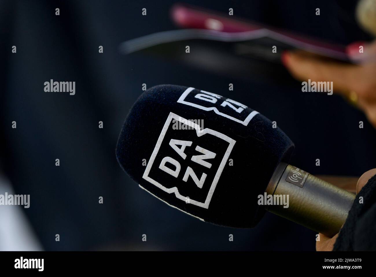 Dazn microphone hi-res stock photography and images - Alamy