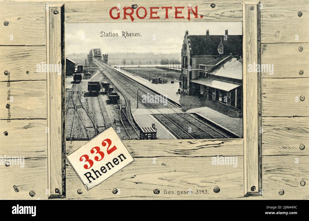 Rhenen station. "Recto, M.B Stock Photo - Alamy