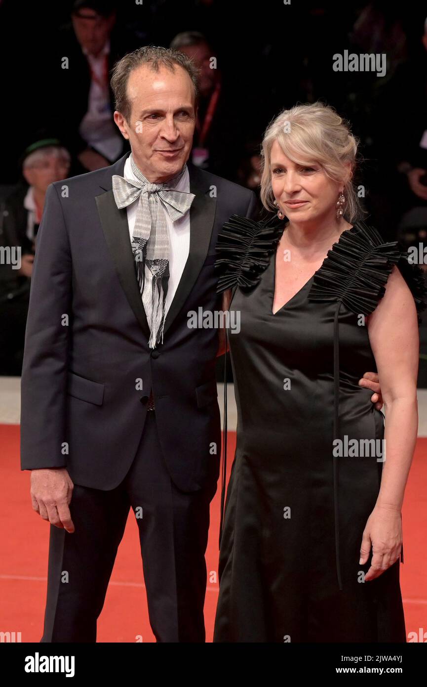 Venice, Italy. 01st Sep, 2022. Maya Goded and Daniel Gimenez Cacho ...