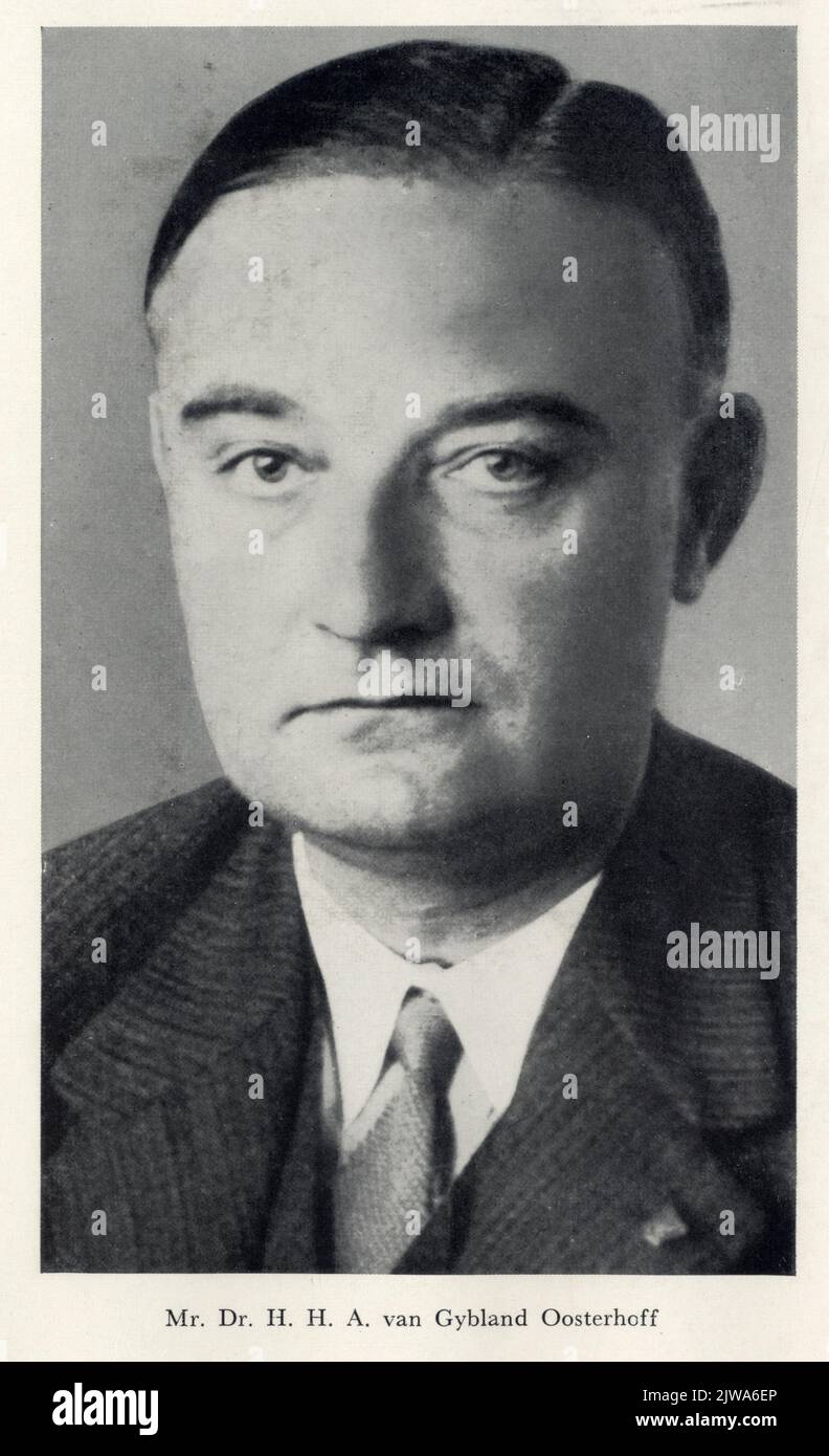 Mr. Dr. H. H. A. van Gybria Oosterhoff Stock Photo - Alamy
