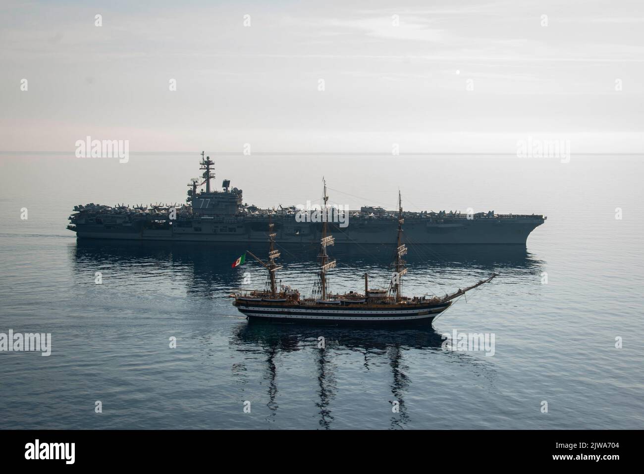 220901-N-KL637-1062 ADRIATIC SEA (Sep. 1, 2022) The Nimitz-class ...