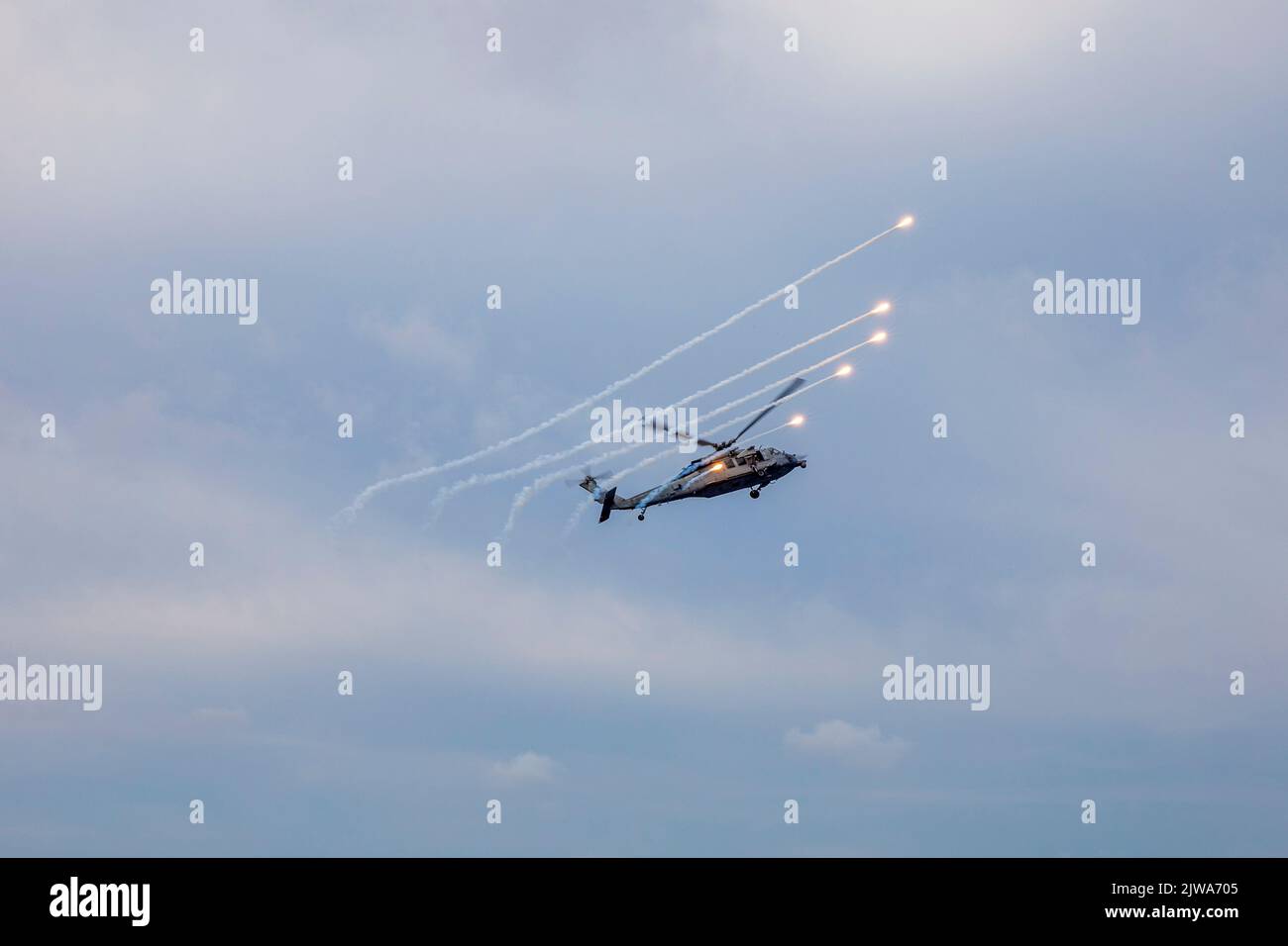 220901-N-MW880-1291 ADRIATIC SEA (Sep. 1, 2022) An MH-60S Nighthawk ...