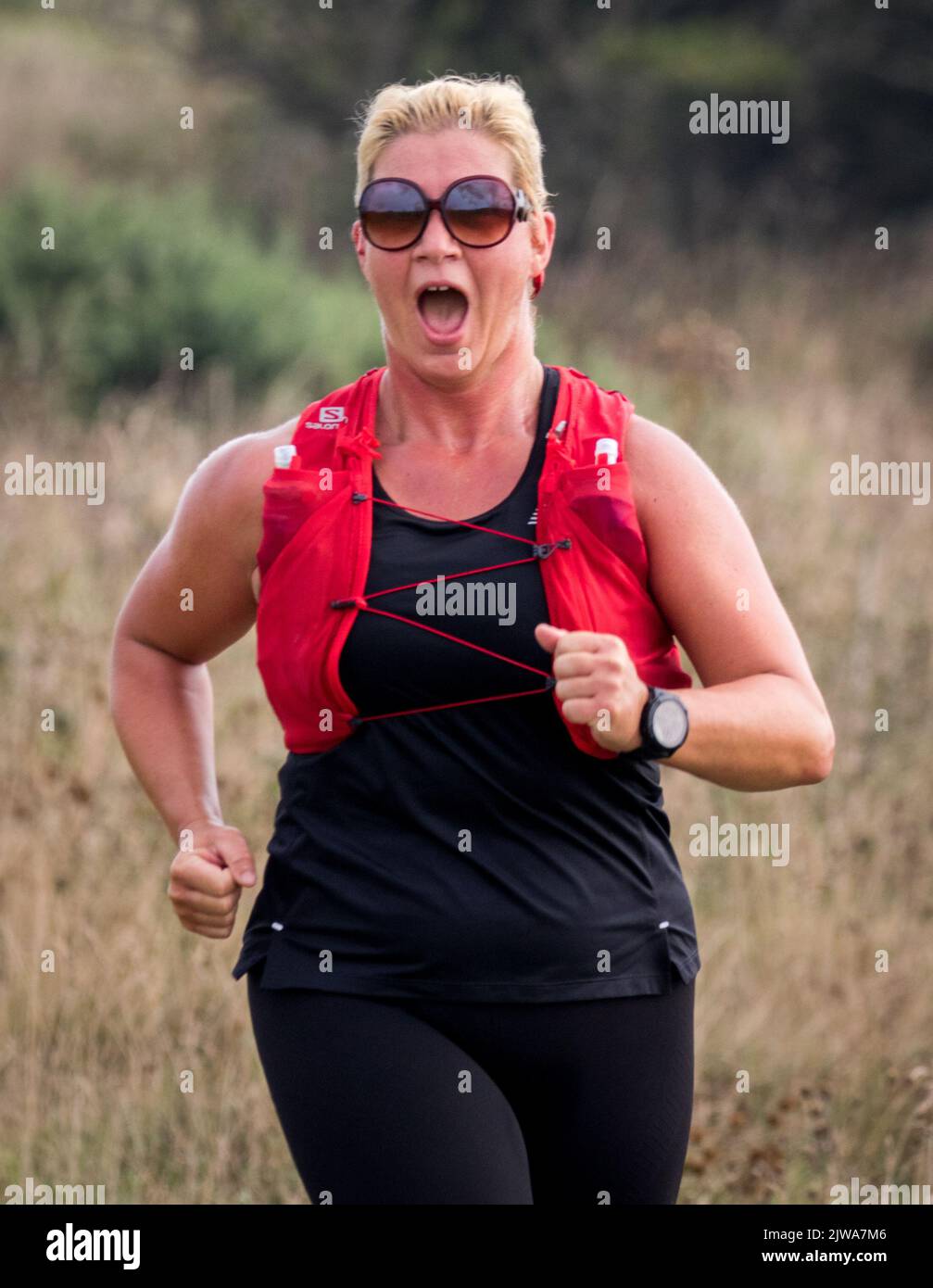 Runners and walkers start the South Coast challenge at for their chosen ...