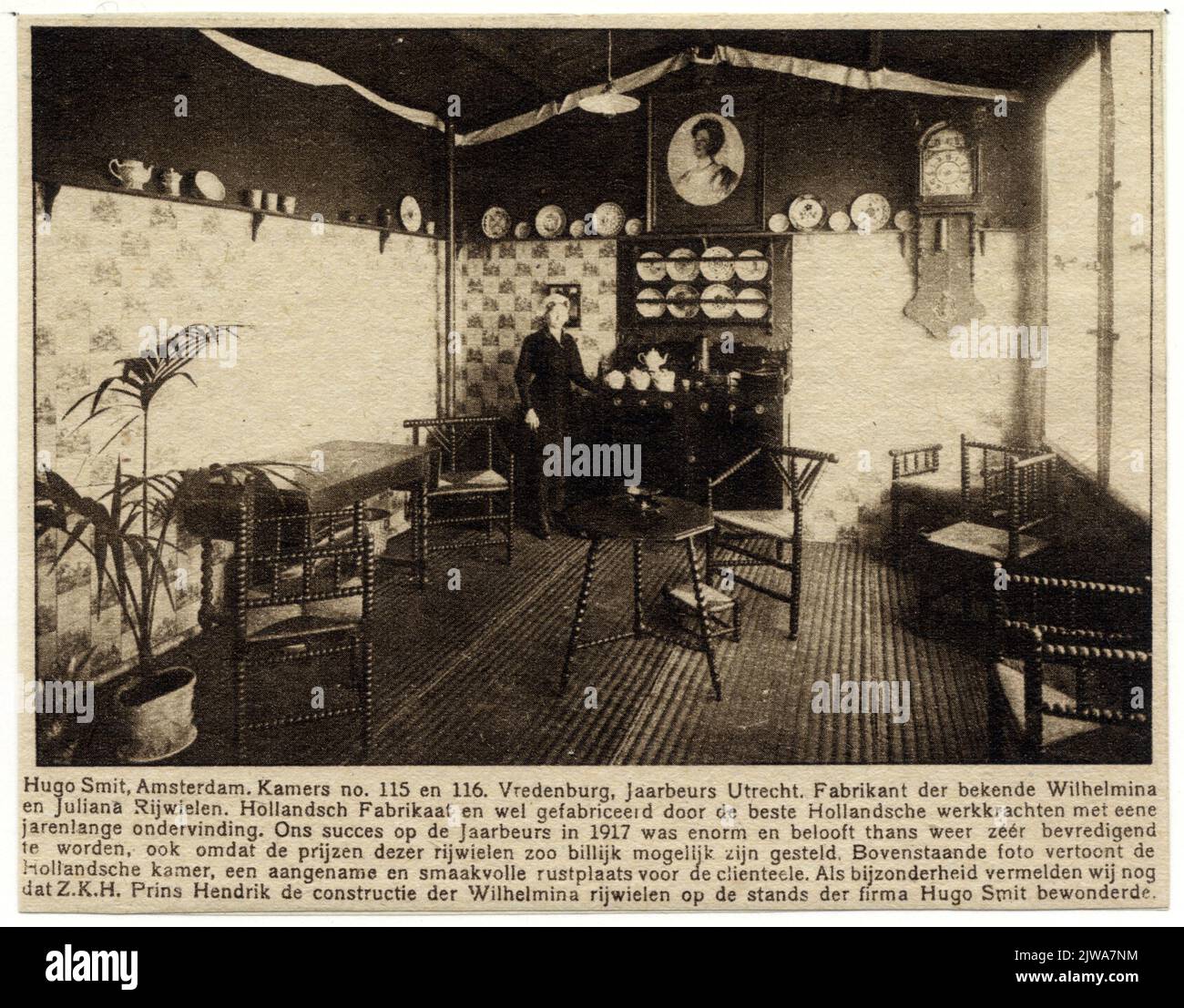 Interior of the Monsterkamer of Hugo Smit, manufacturer of the ...