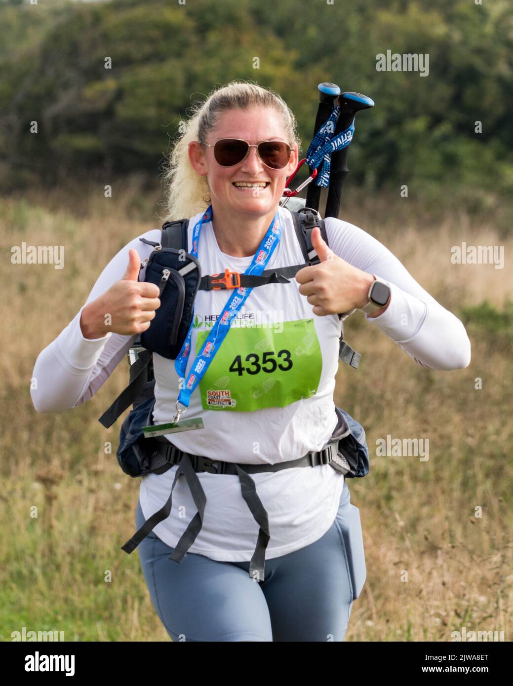 Runners and walkers start the South Coast challenge at for their chosen ...