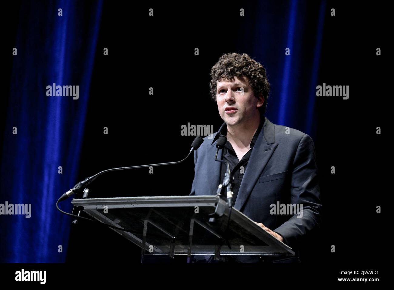 Jesse Eisenberg attends the screening of When You Finish Saving The ...