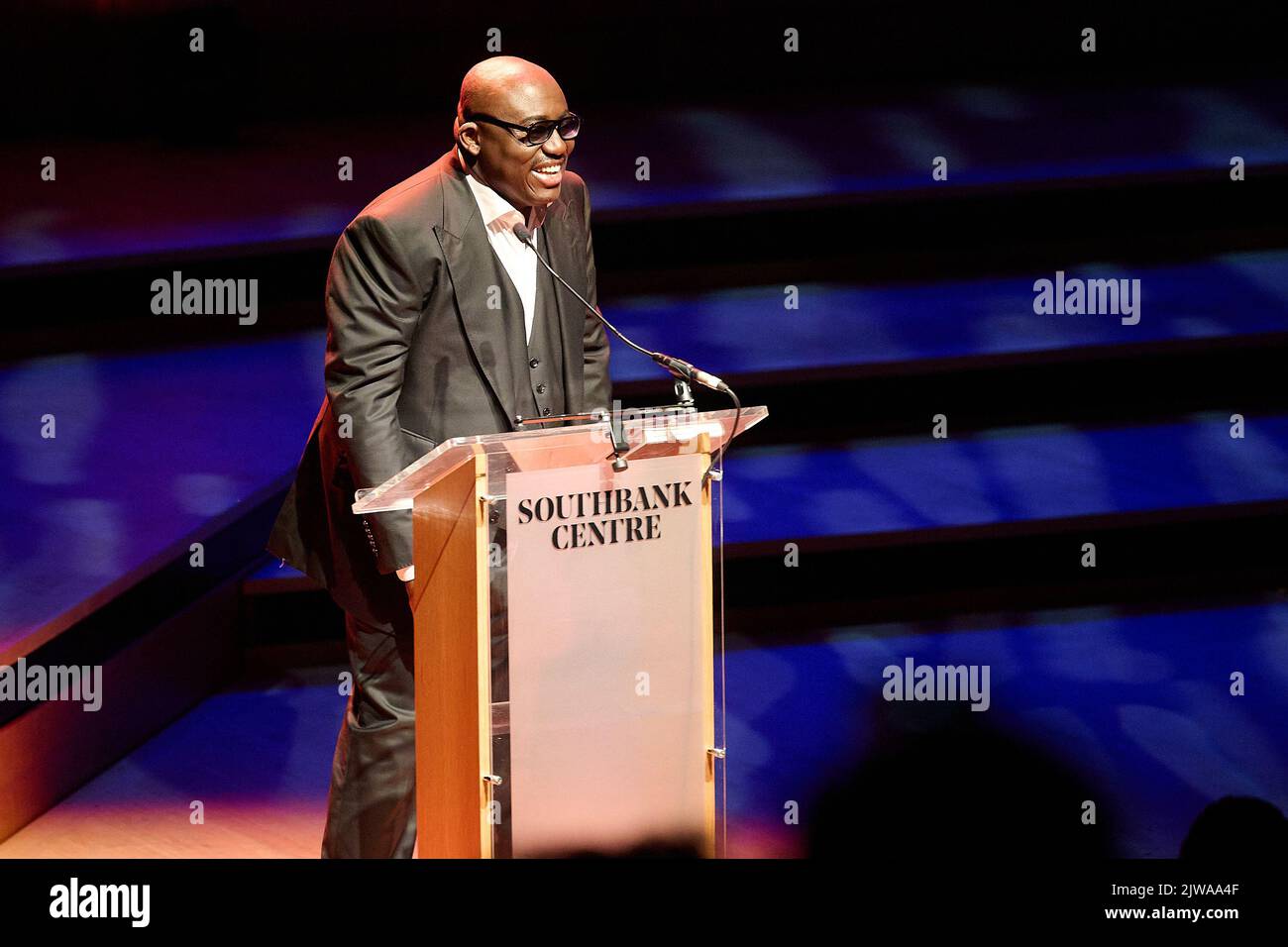 London, UK. 4th Sep, 2022. Edward Enninful in discussion with Michaela ...
