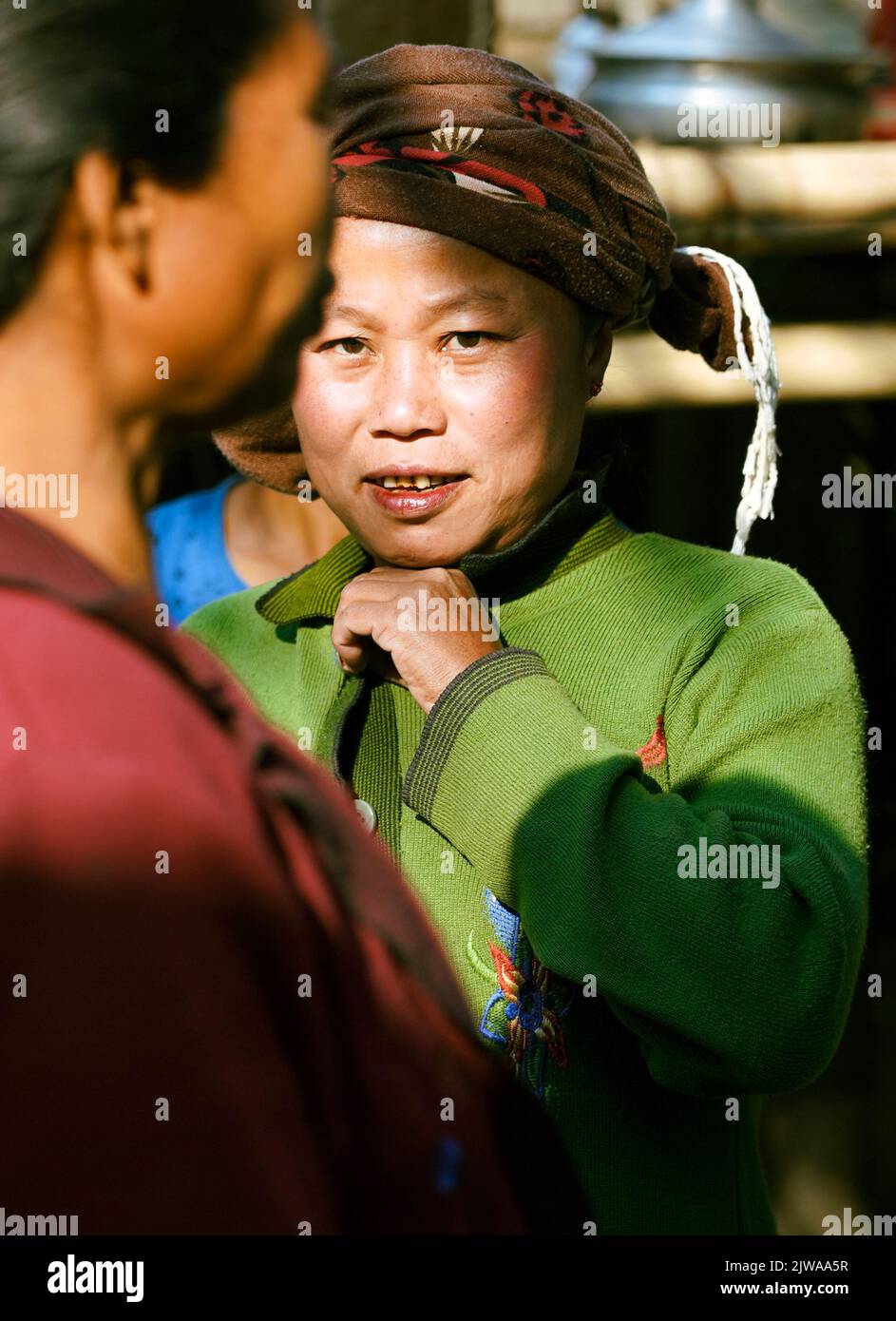 portrait of a marma Tribal woman in Bandarban , Bangladesh Stock Photo ...
