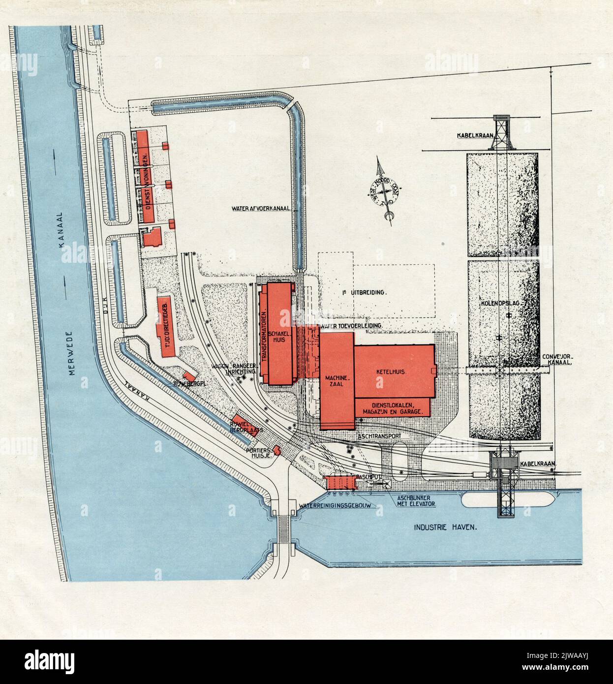 Map of the site of the Electric Central of the Pegus (Provincial and ...