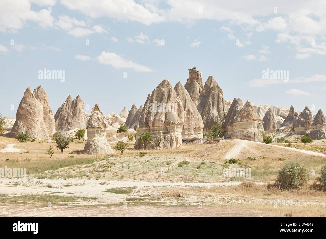 Walking Through Cappadocia's Cavusin Castle Stock Photo - Alamy
