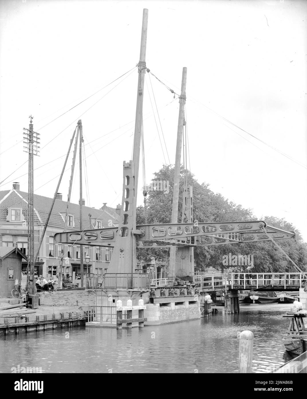 View of the Dambrug under construction over the Leidsche Rijn in ...