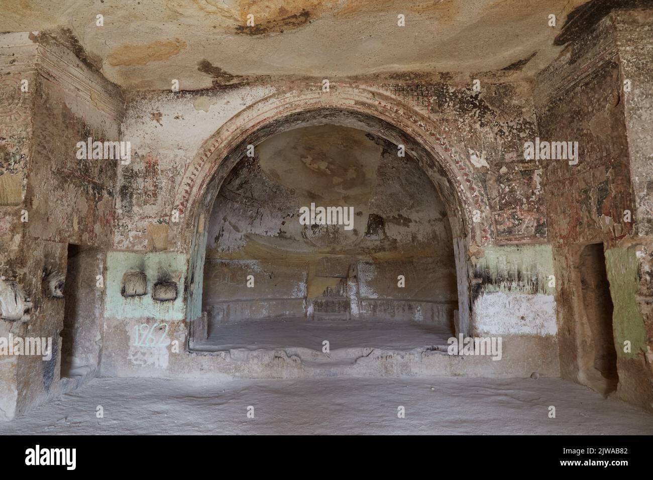 Walking Through Cappadocia's Cavusin Castle Stock Photo - Alamy