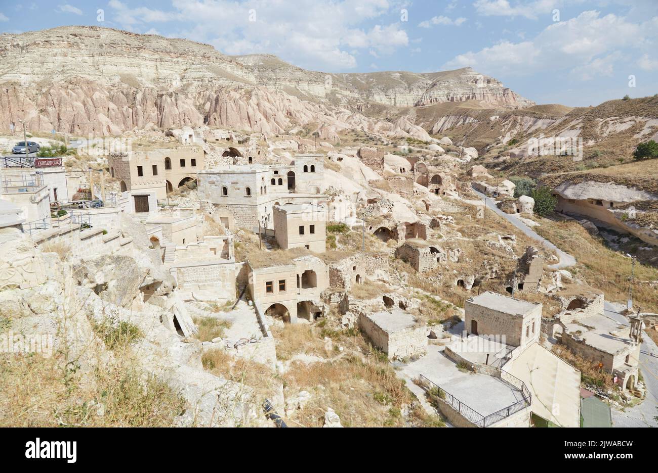 Walking Through Cappadocia's Cavusin Castle Stock Photo - Alamy