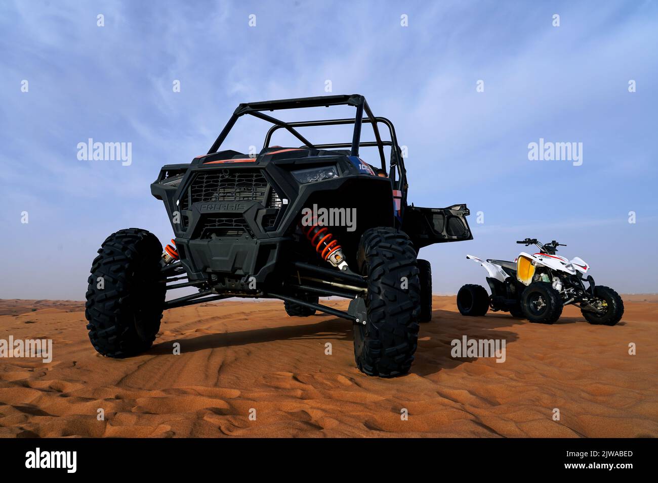 picture of a ATV in Arabian desert Stock Photo - Alamy