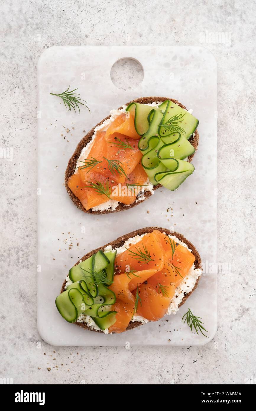 Rye bread breakfast sandwiches hi-res stock photography and images - Alamy