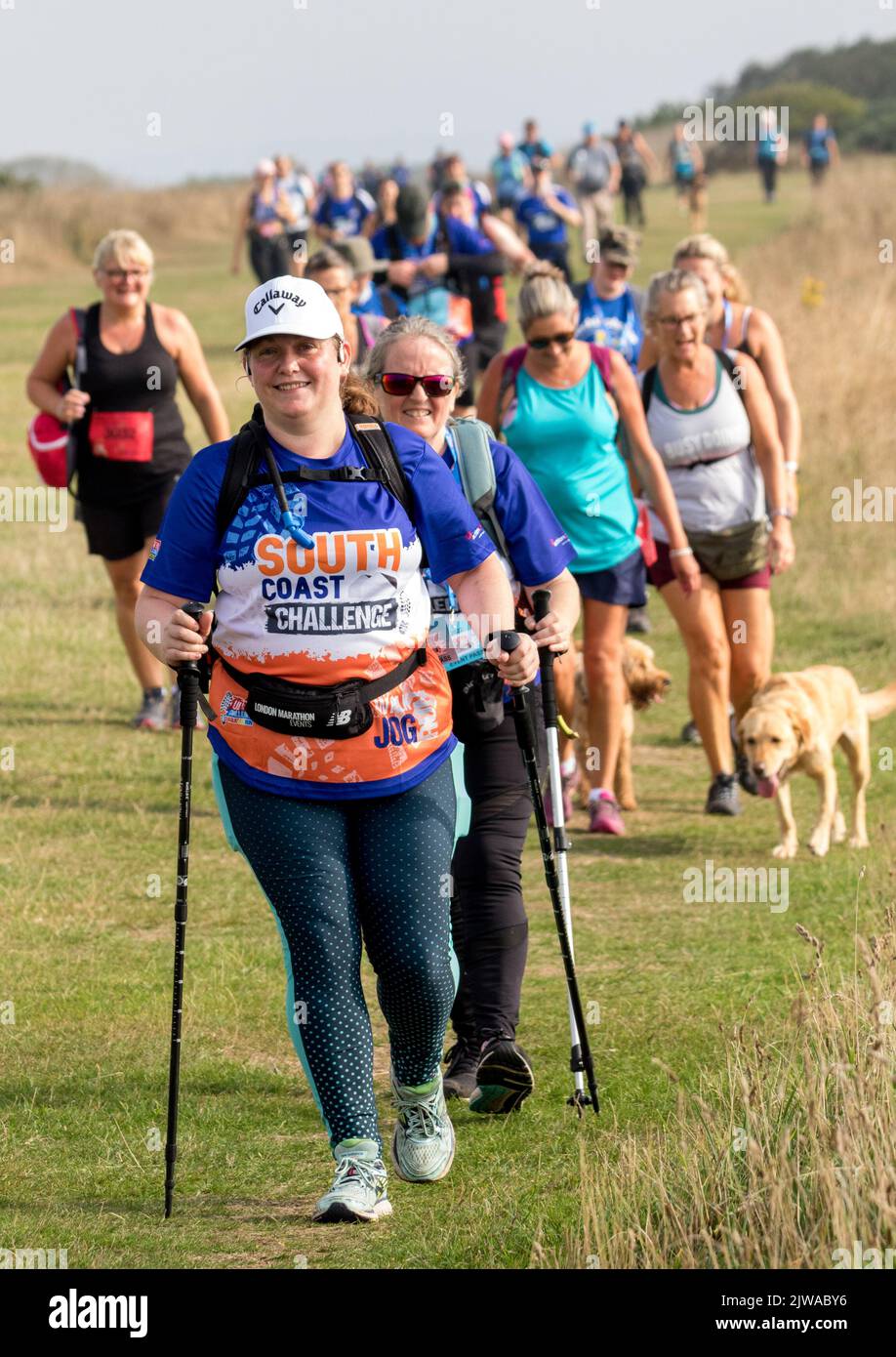 Runners and walkers start the South Coast challenge at for their chosen ...