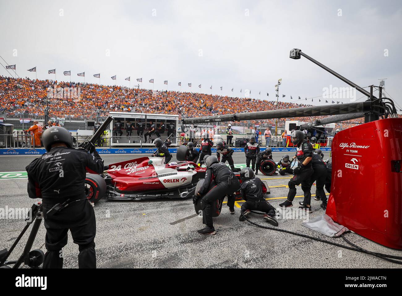 September 4, 2022, Rome, Netherlands: 24 ZHOU Guanyu (chi), Alfa Romeo ...