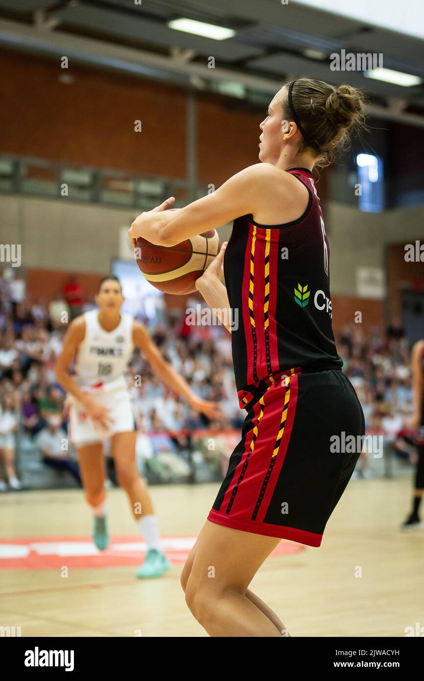 Belgium's Antonia Tonia Delaere pictured in action during a friendly ...