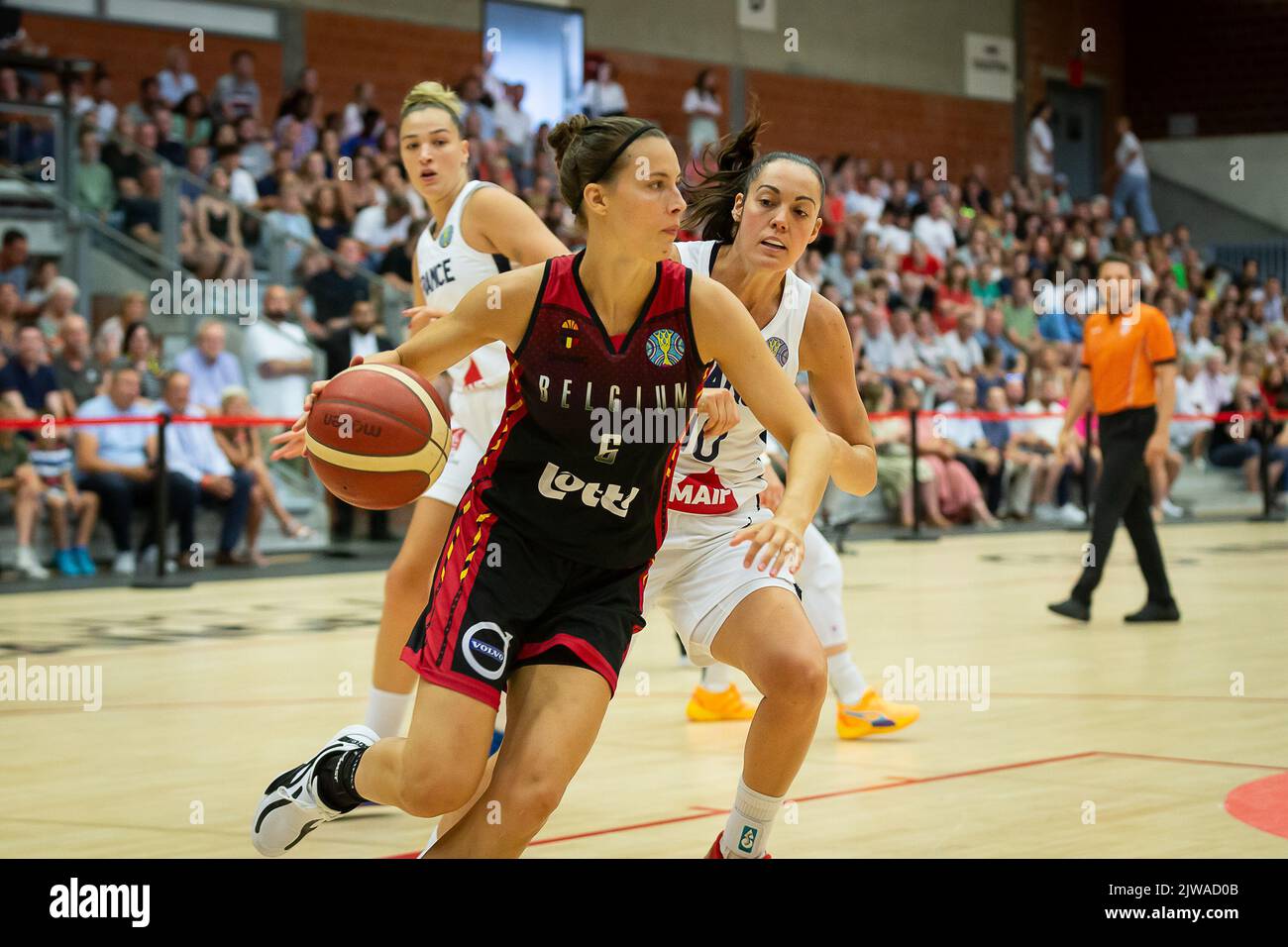 Belgium's Antonia Tonia Delaere pictured in action during a friendly ...