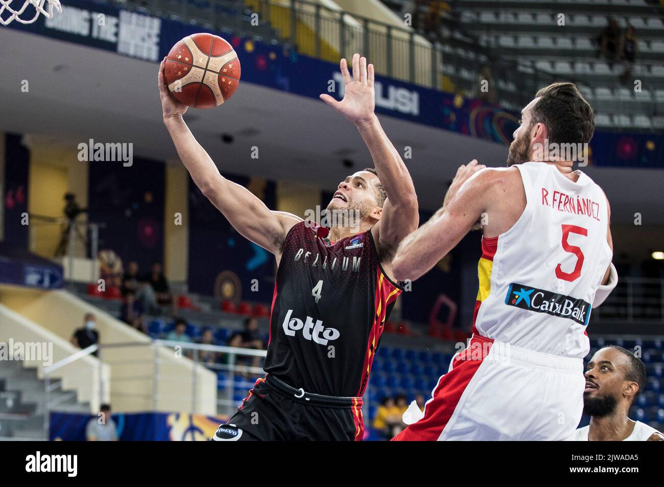 Emmanuel Lecomte of Belgium pictured during the match between Spain and ...