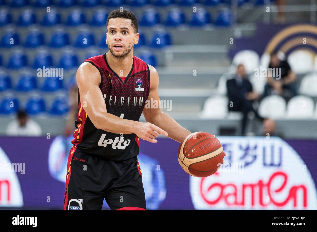 Emmanuel Lecomte of Belgium pictured during the match between Spain and ...