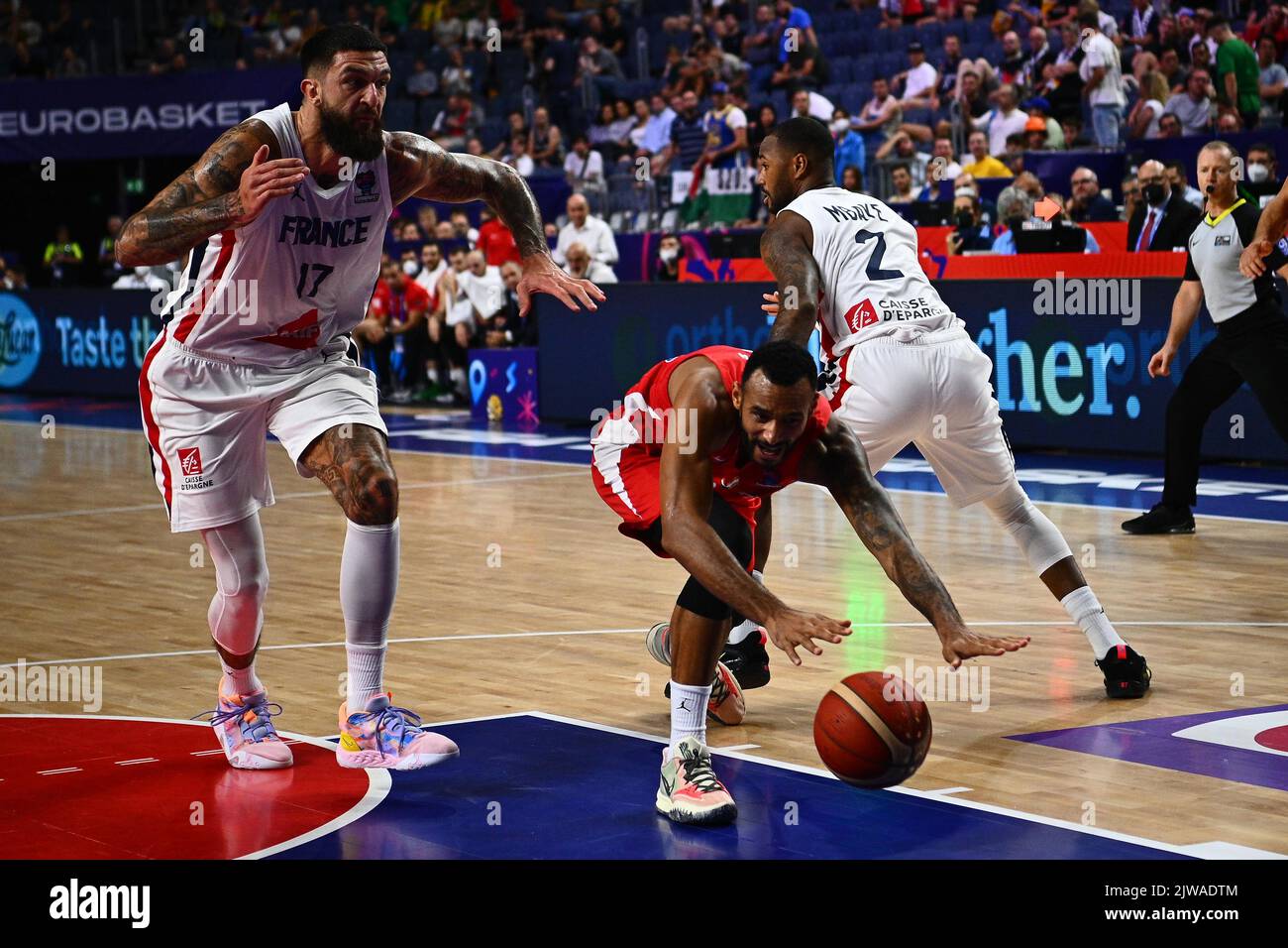 COLOGNE, GERMANY - SEPTEMBER 4, 2022: Vincent Poirier, Adam Hanga. The ...
